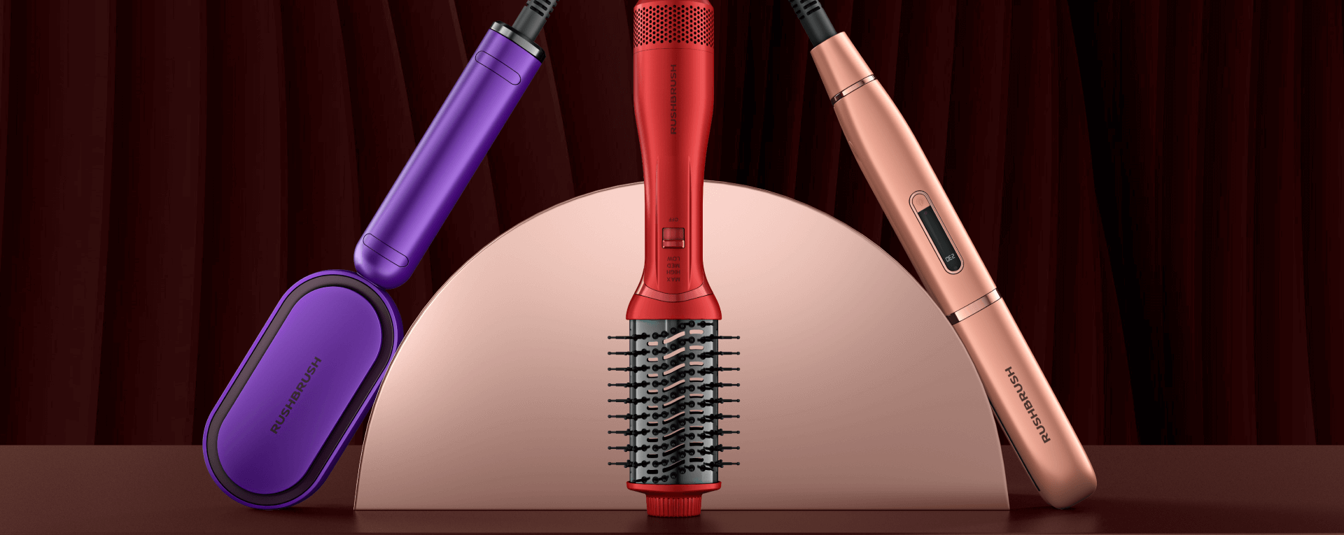 RUSH BRUSH | Your Ultimate Tool for Perfect Hair Straightening, Curling ...